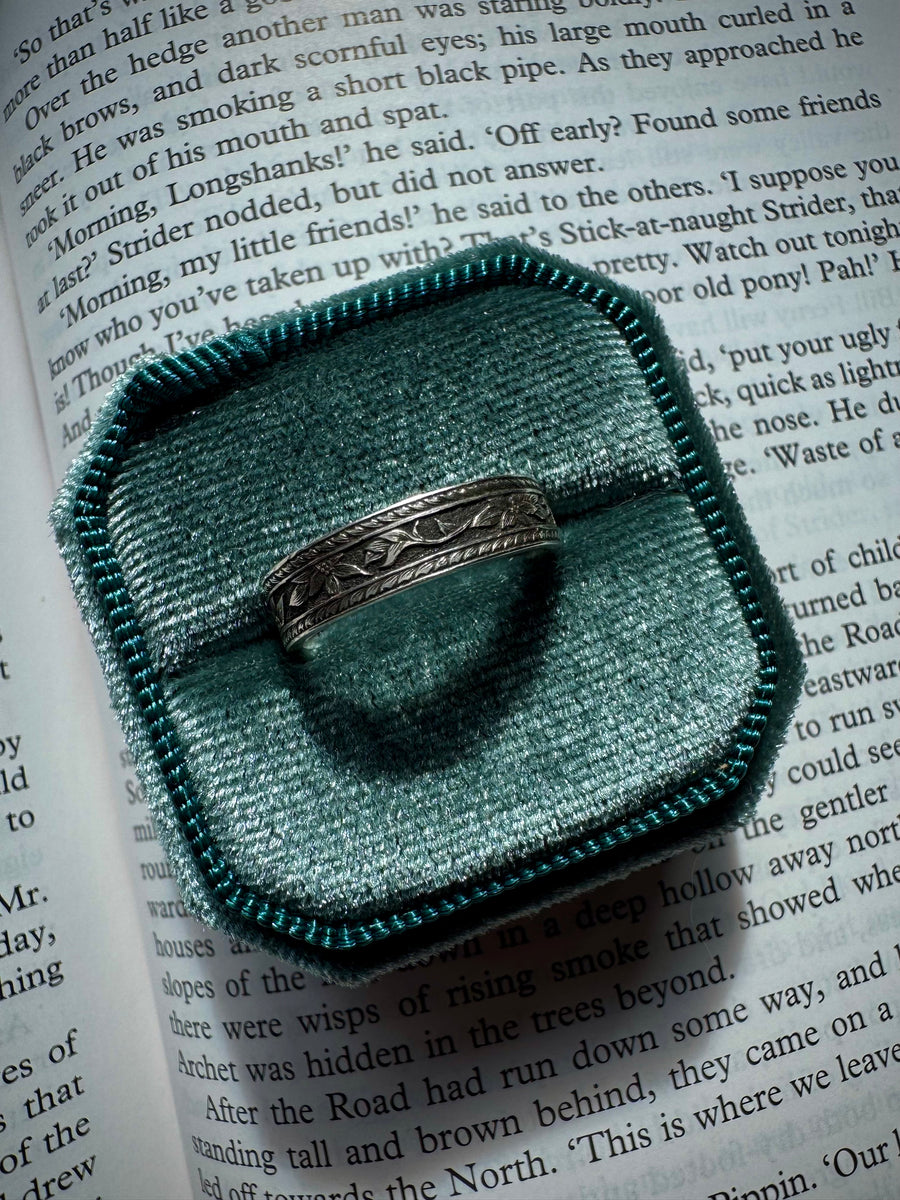 Hand Engraved Moonflower Band – MAC